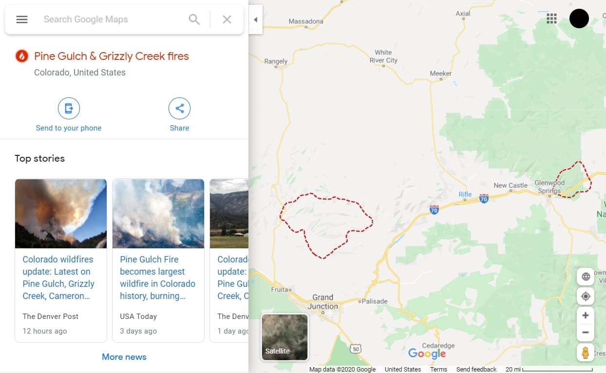 Google Adds Fire Tracking Tools, SOS Alerts to Maps App - The Plug ...