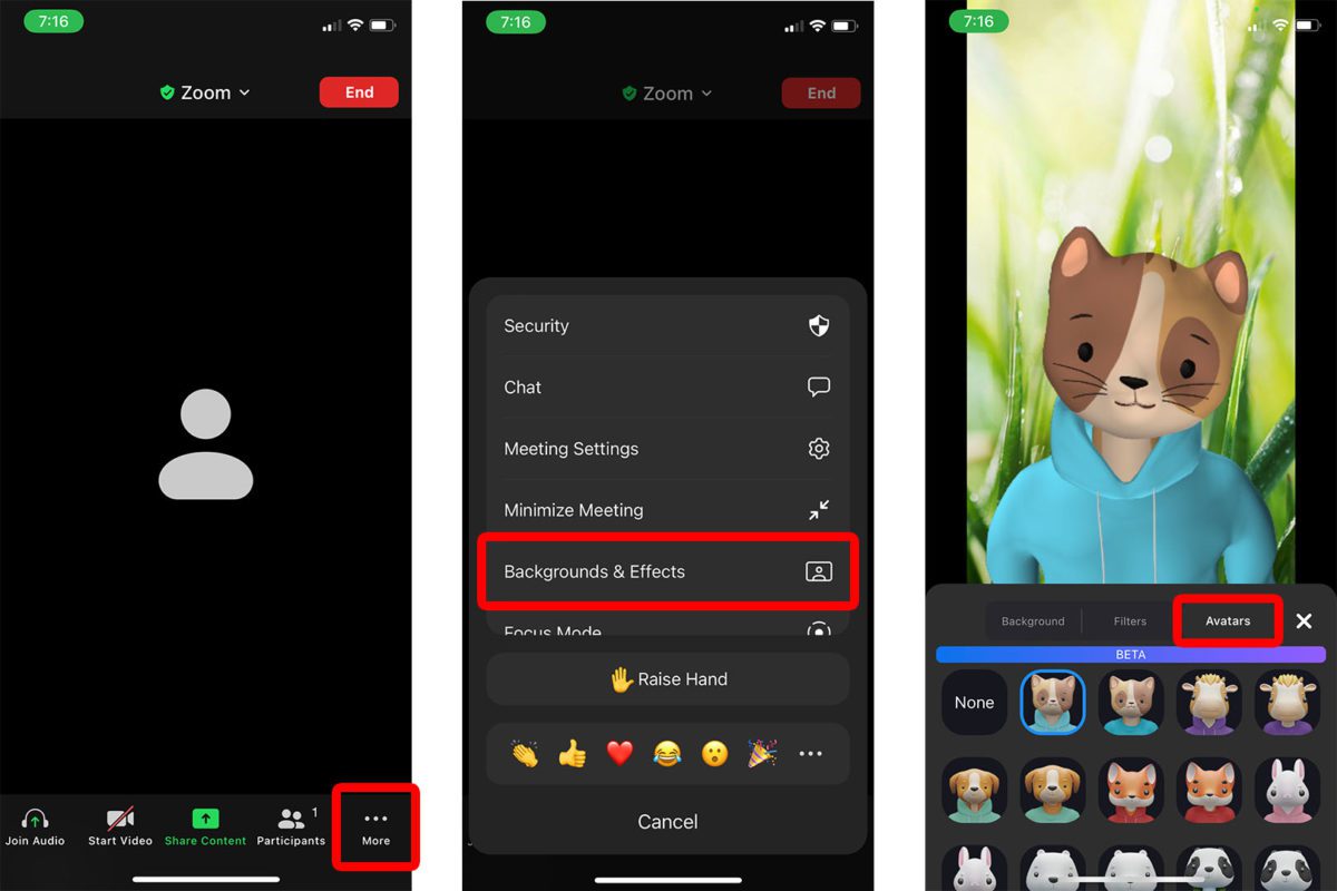 How to Use Avatars in Zoom to Turn Yourself Into an Animal : HelloTech How